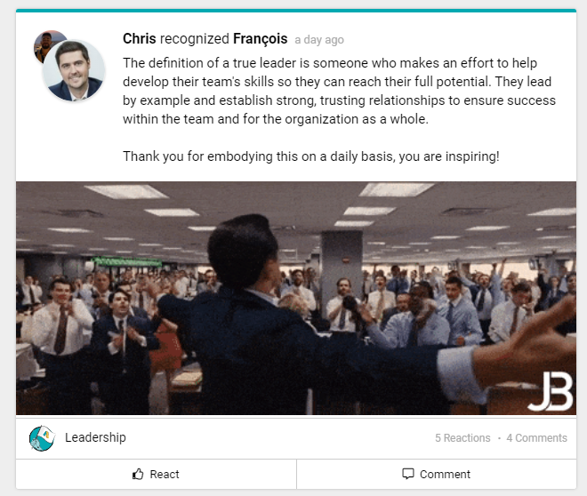 Real Recognition Examples from Applauz to Inspire Your Recognition-Giving