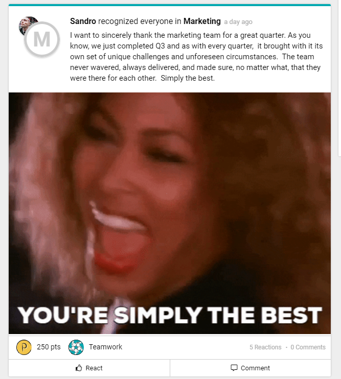 Real Recognition Examples from Applauz to Inspire Your Recognition-Giving